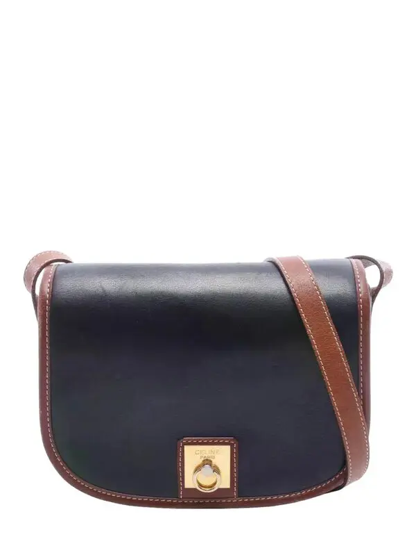 Celine Leather Shoulder Bag - Blue