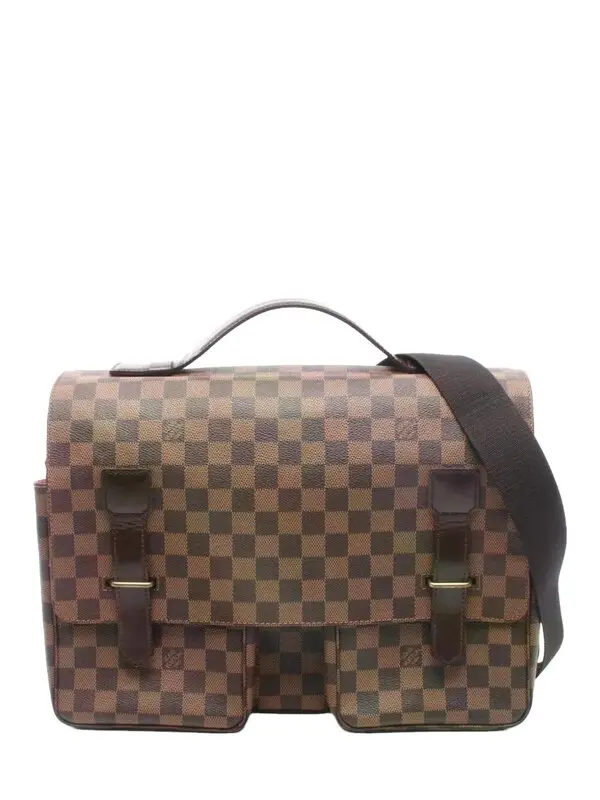 LOUIS VUITTON Broadway Damier Ebene Tote Bag - Brown