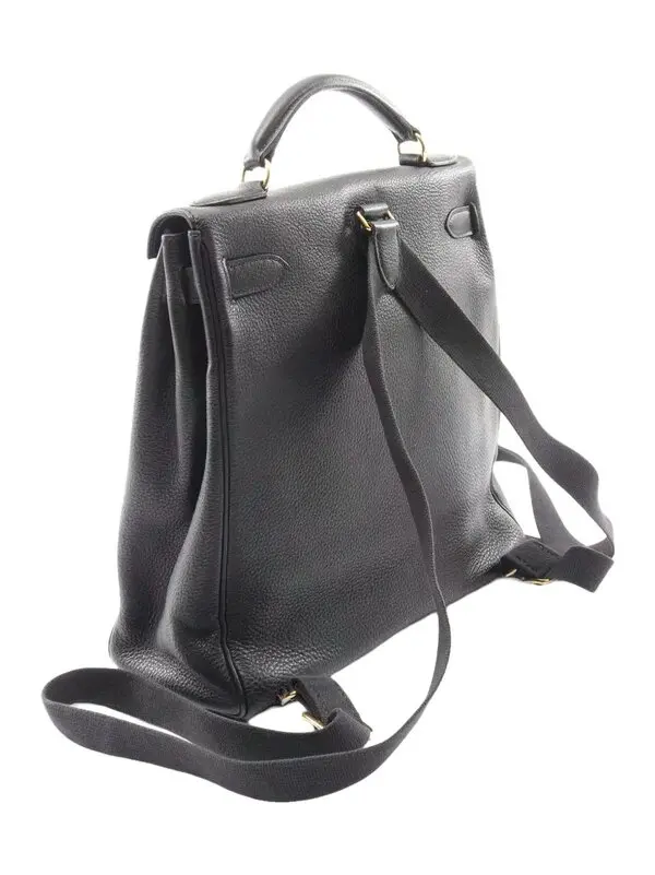 Hermès 1997 Gm Kelly Ado Backpack - Black