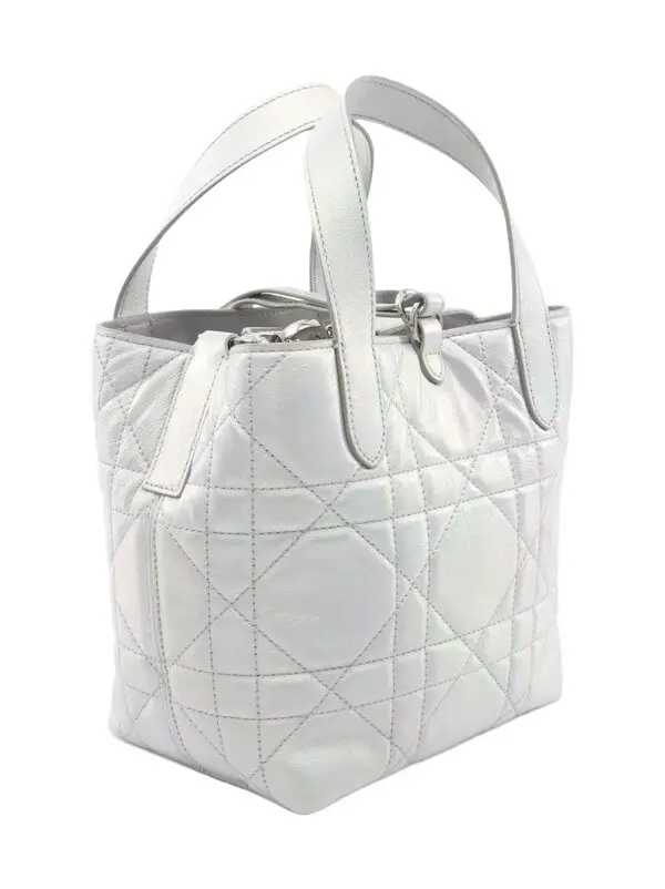 Dior 2020s Toujours Leather Tote Bag - Silver