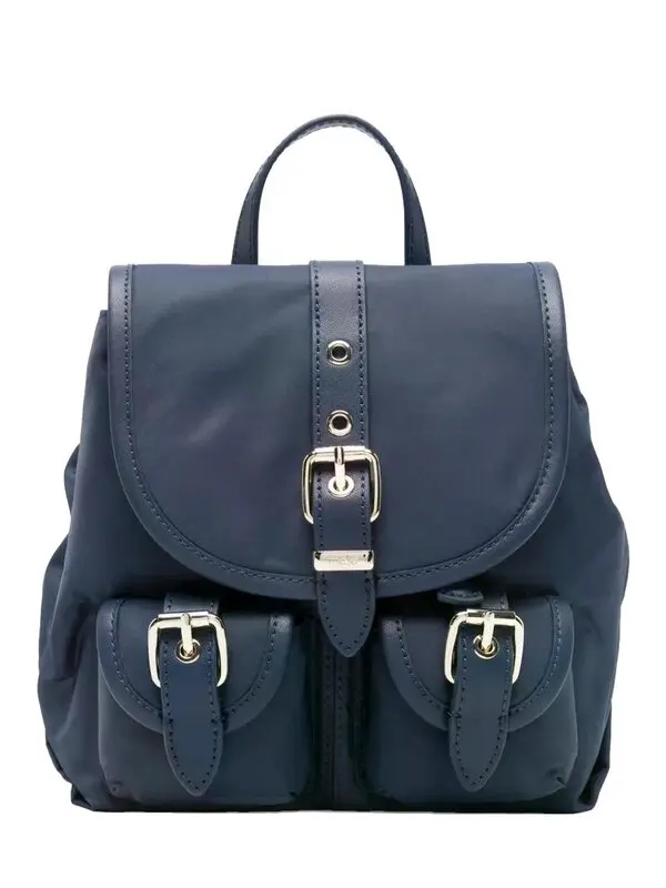 Maje Buckle-detail Backpack - Blue