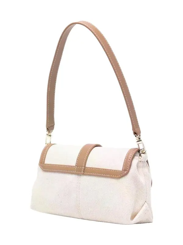 Maje Leather Shoulder Bag - Neutrals