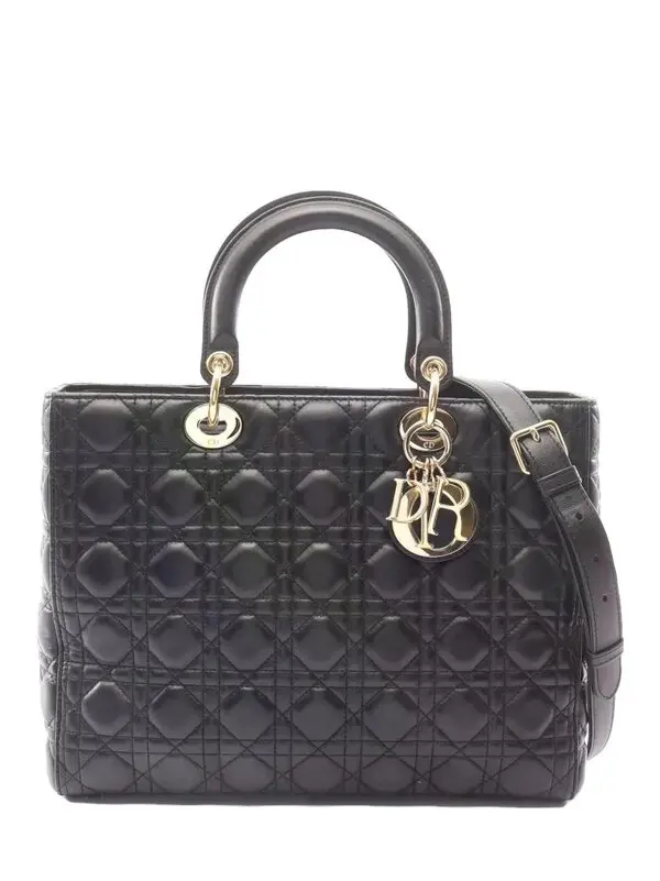 Dior Lady Cannage Handbag - Black