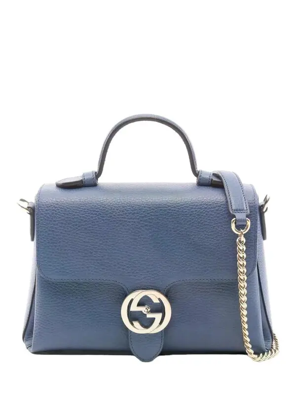 Gucci 2000s Interlocking G Tote Bag - Blue