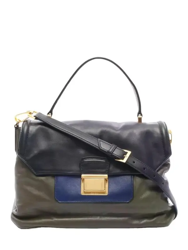 Miu Miu Two-way Leather Tote Bag - Green