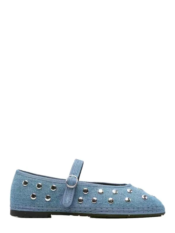 FLABELUS Embellished Ballet Flats - Blue