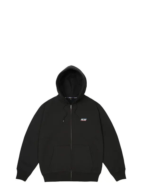 PALACE Full Zip Hooded Sweatshirt - Black
