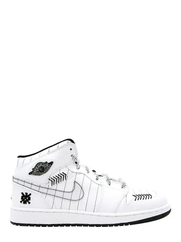 JORDAN 1 Gs "black Silver" High Top Sneakers - White