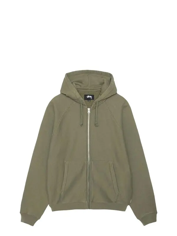 StÜssy Raglan Zip Hoodie - Green