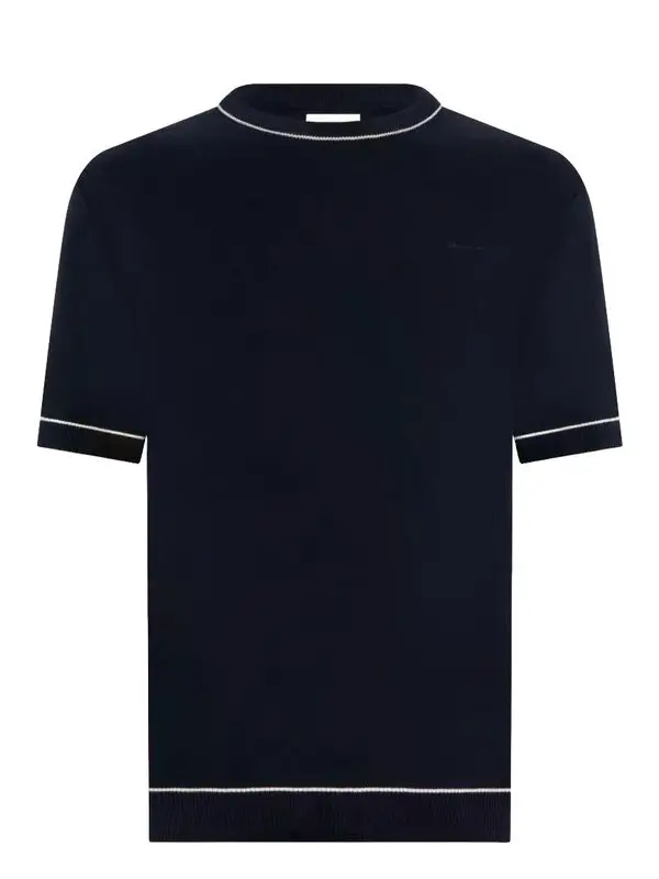 Gant Tipped Short-sleeve T-shirt - Blue