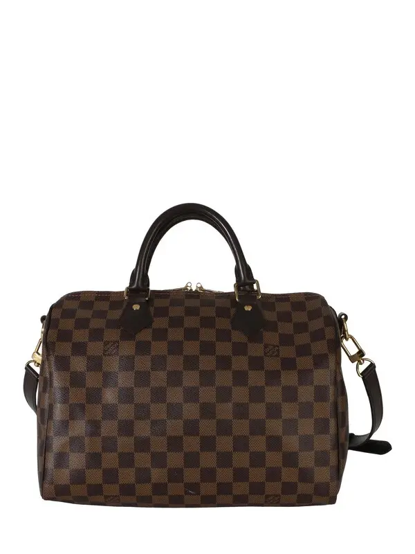LOUIS VUITTON Damier Ebene Speedy Bandouliere 30 - Brown