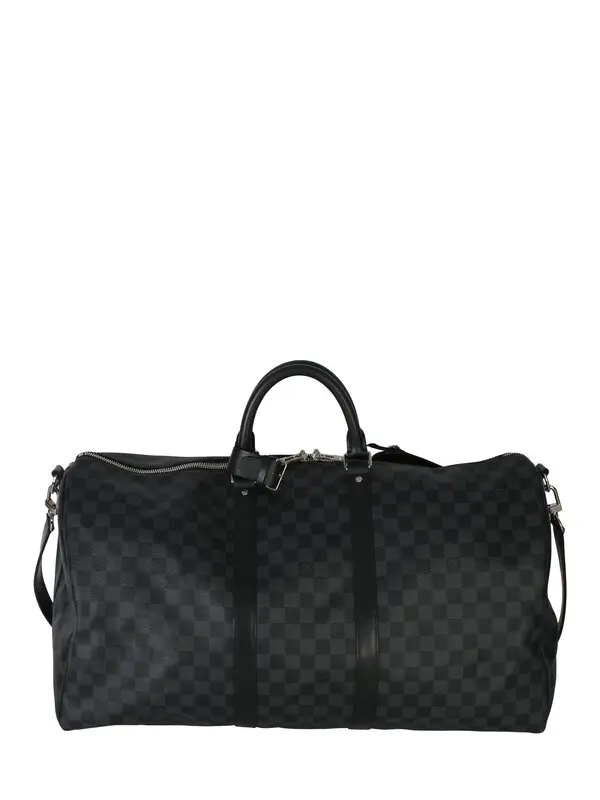 LOUIS VUITTON Damier Graphite Keepall Bandouliere 55 - Black