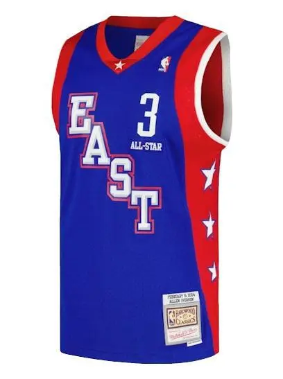 Mitchell & Ness X Nba Eastern Conference Allen Iverson 2004 All-star Game Swingman Throwback Jersey - Royal Blue