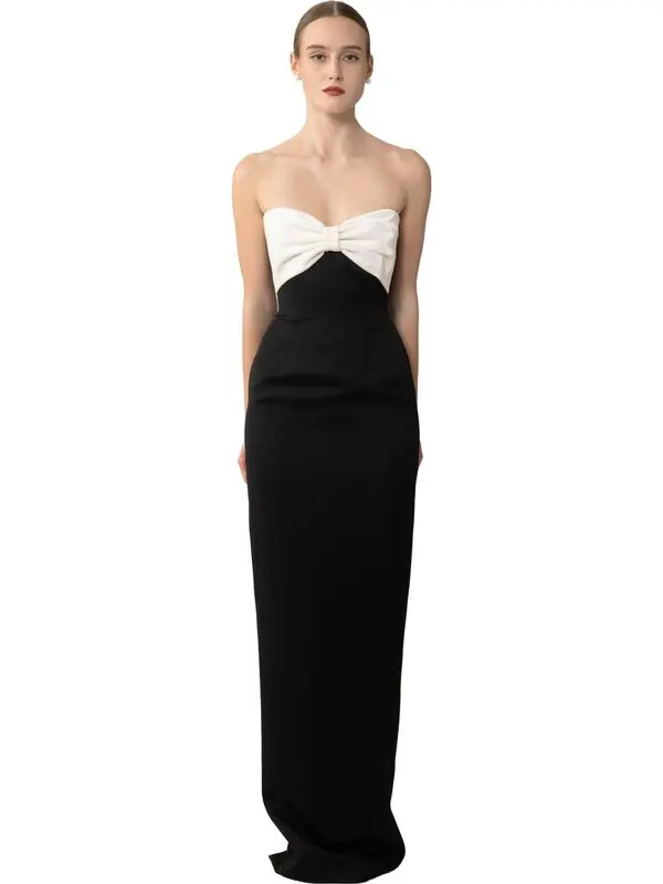 SAU LEE Jaclyn Gown - Black/white