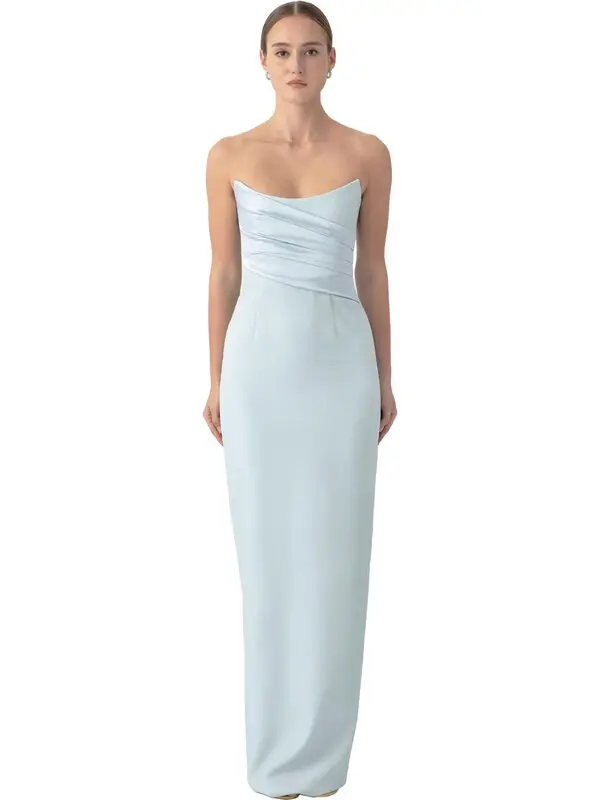 SAU LEE Louisa Gown - Pale Blue