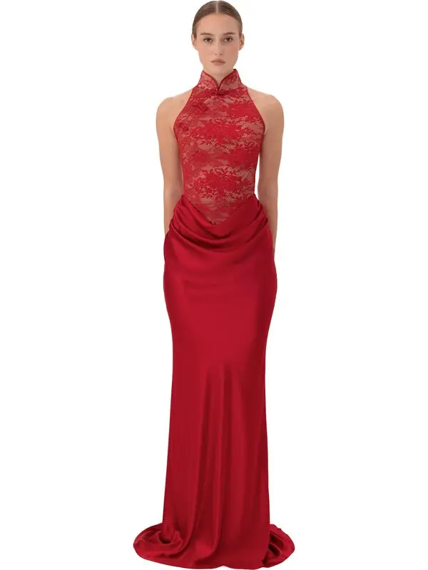 SAU LEE Marissa Gown - Red