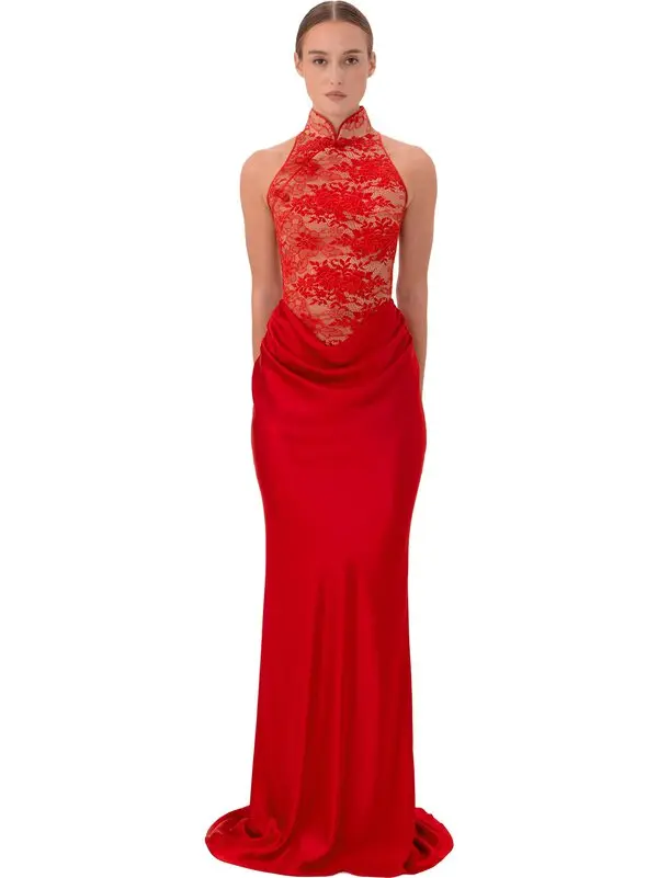 SAU LEE Marissa Gown - Red