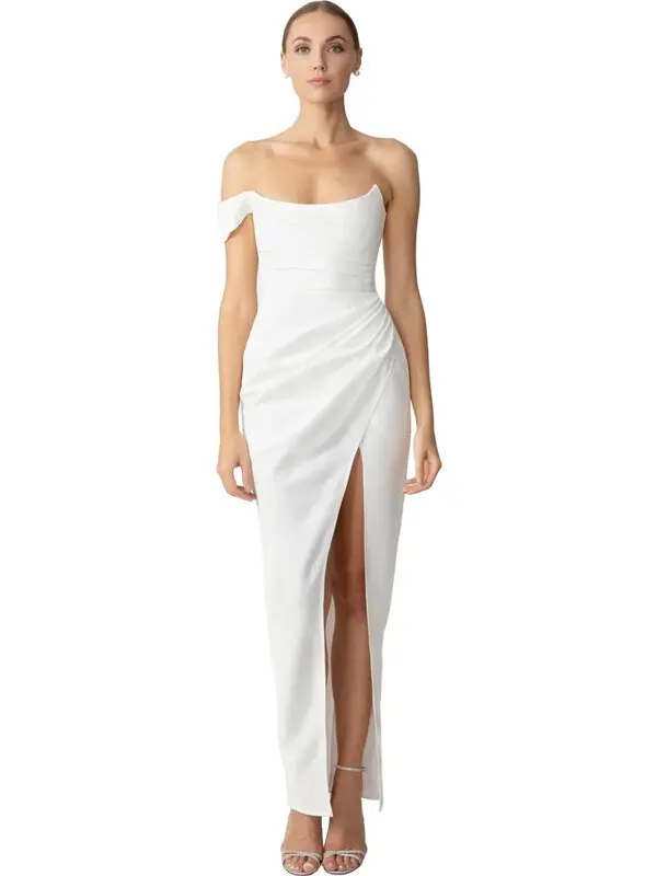 SAU LEE Brandi Gown - White
