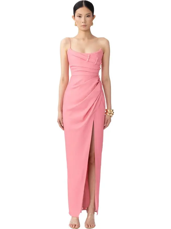 SAU LEE Bethanie Maxi Dress - Coral Pink