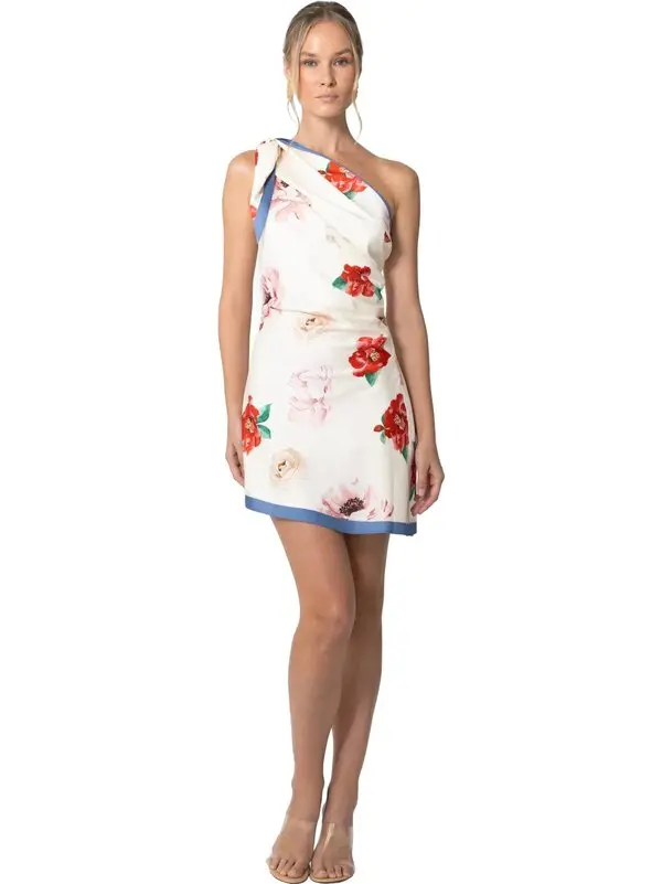 SAU LEE Elba Mini Dress - White Multi