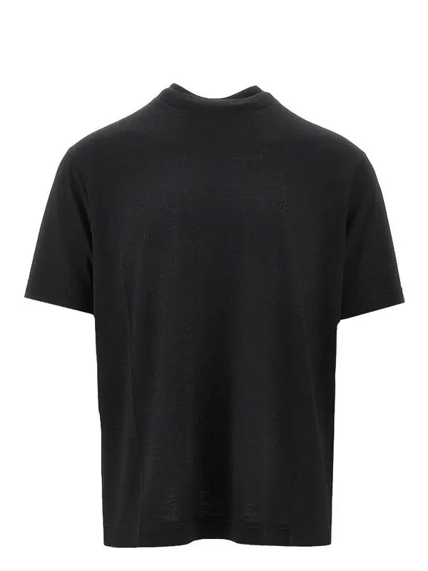 Emporio Armani Wool Jerey T-hirt - Blue