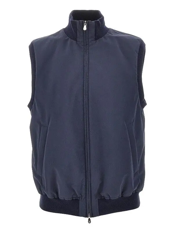 Brunello Cucinelli Nylon Vest With Thermore® Padding - Blue