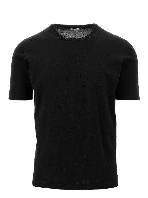 Caruso Knitted T-shirt - Black