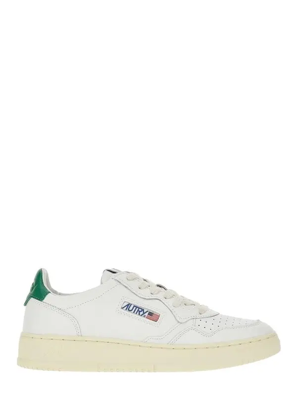 AUTRY Medalist Low Leather Snekars - White