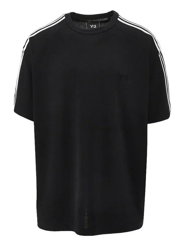 Y3 Wool-blend Jerey T-hirt - Black