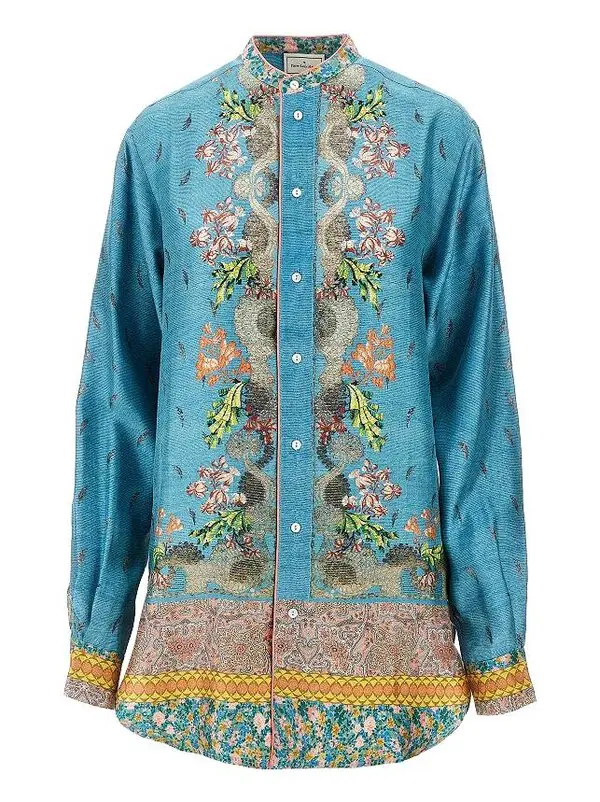 PIERRE-LOUIS MASCIA Printed Silk Shirt - Multicolor