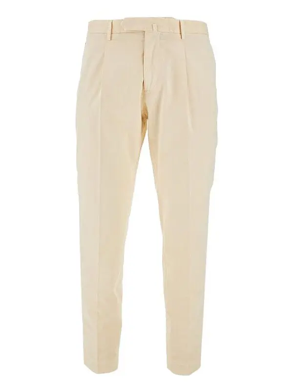 SANTANIELLO Stretch Twill "arechi" Trousers - White