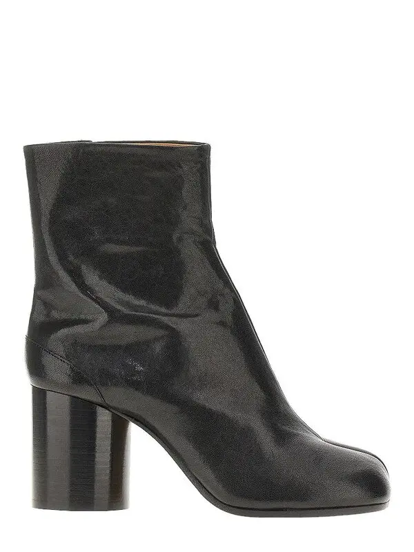 MAISON MARGIELA Nappa Leather Tabi Ankle Boots - Black