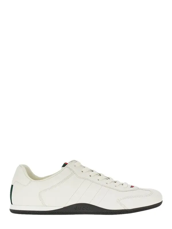 Gucci Shift" Leather Sneakers - White