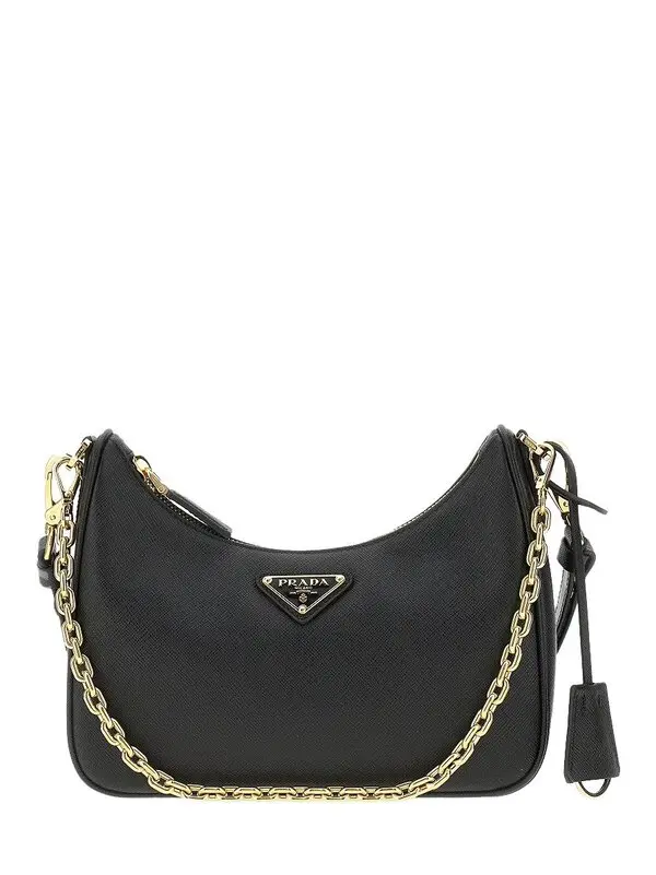 Prada Saffiano Leather Re-edition Mini Bag - Black