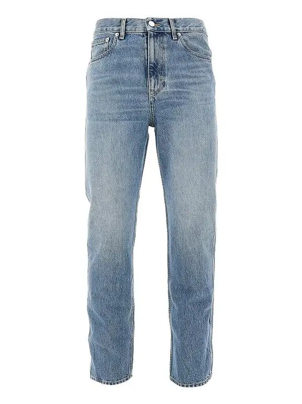 Gucci Five-pocket Jeans Straight Leg Slim Fit - Blue
