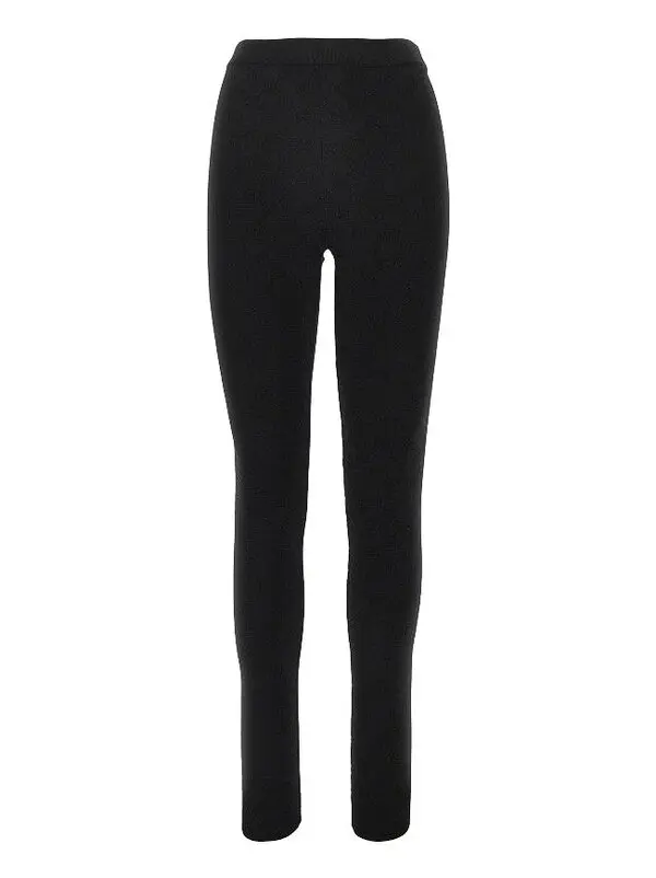 Gucci Gg Jacquard Jersey Leggings Woan - Black