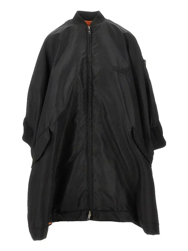 MAISON MARGIELA Padded Nylon Cape - Black