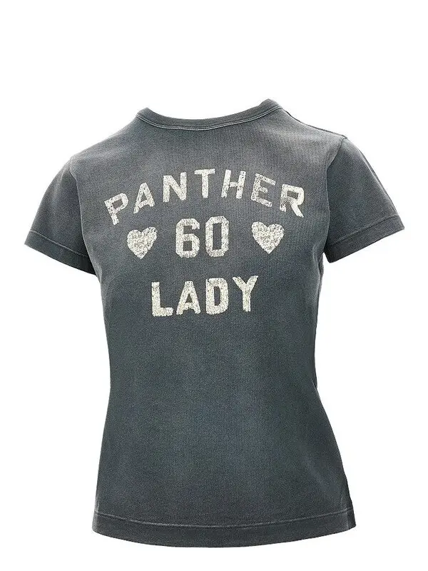 Valentino Garavani Panther Lady Print T-shirt - Grey