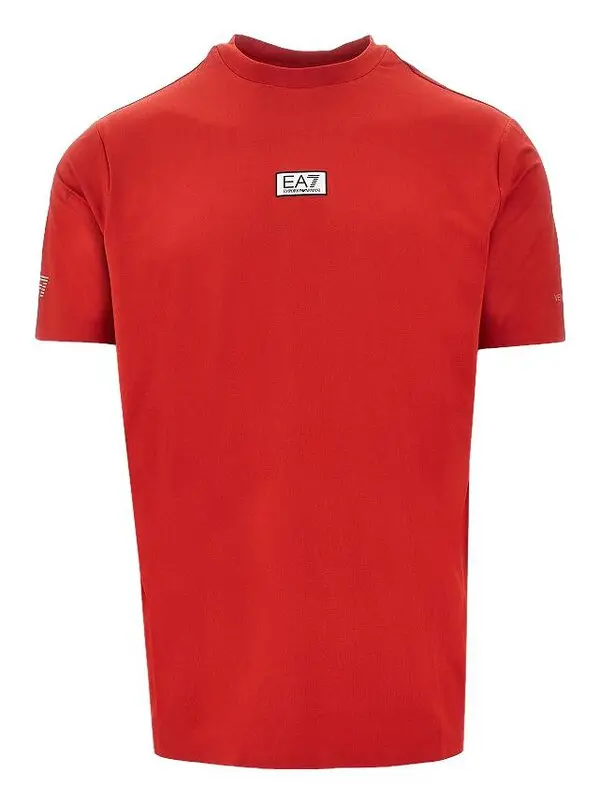 EA7 Ventus7 Technical Fabric T-shirt - Red