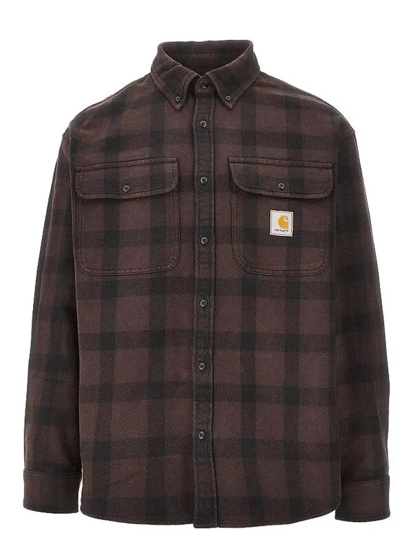 Carhartt Work In Progress Edmand' Check Cotton Hirt - Red