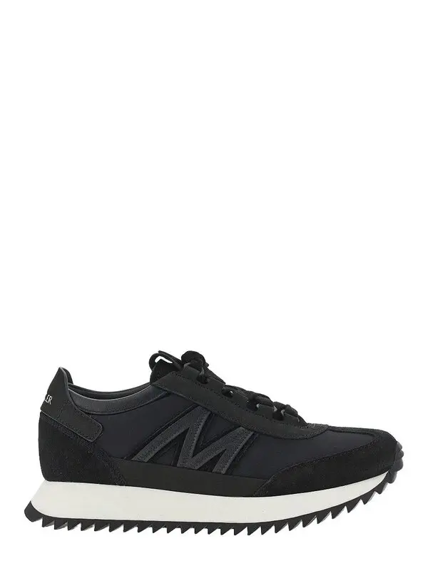 Moncler M" Applique Sneakers - Black