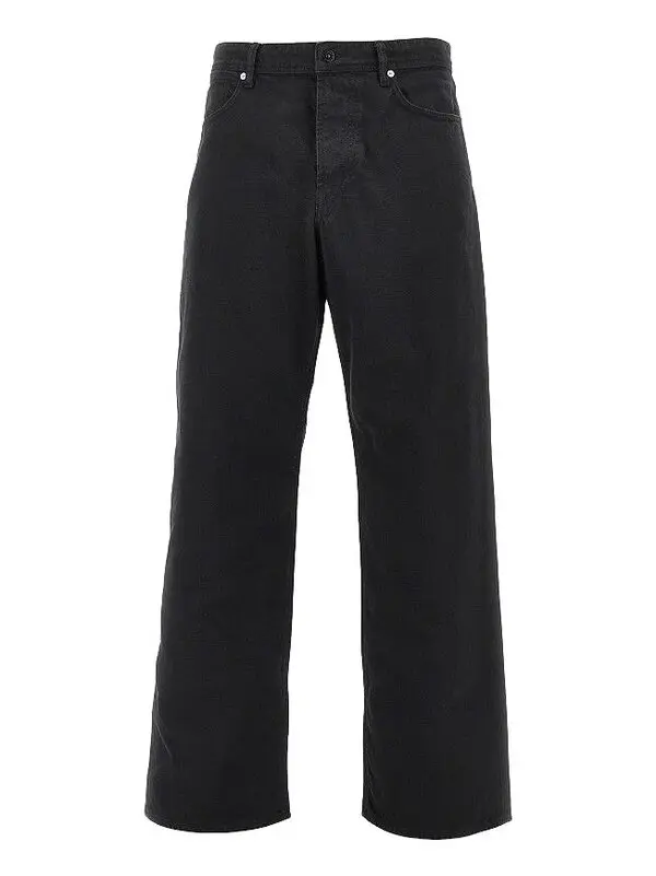 Stone Island Denim Research" Loose Fit Jeans - Black