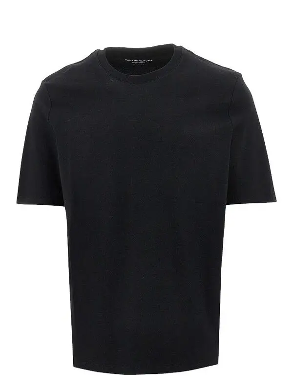 Majestic Filatures Upima Cotton T-hirt - Black