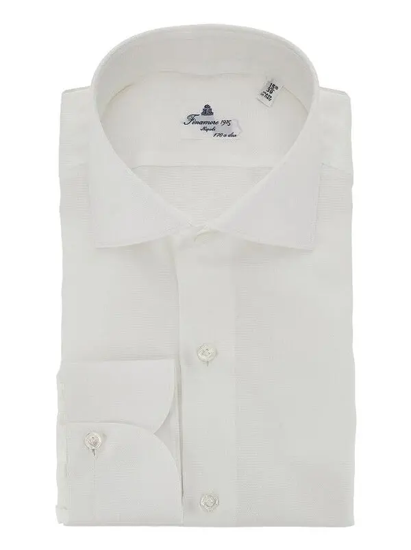 FINAMORE 1925 Milano' Cotton Shirt - White