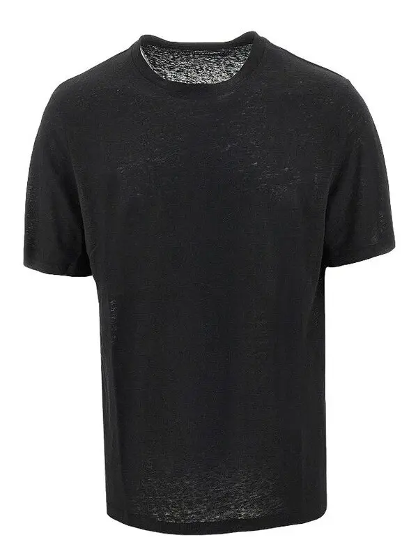 Majestic Filatures Linen Jerey T-hirt - Black