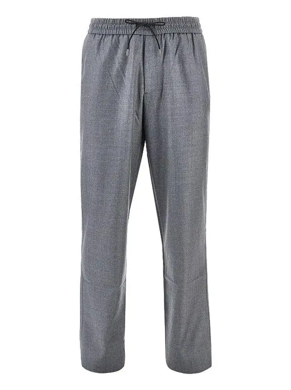 Sease Light Wool Mélange Effect Pants - Grey