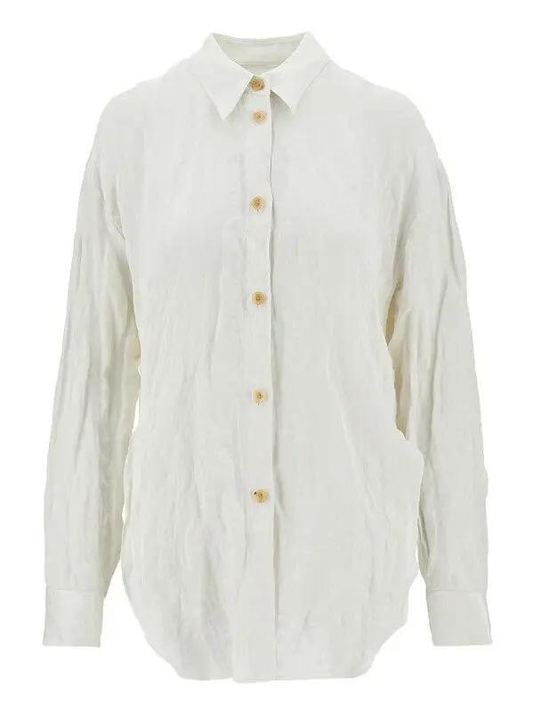 Khaite Goya Voile Shirt - White
