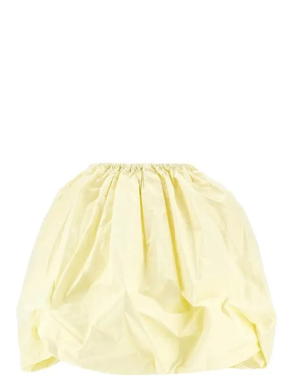 Prada Structured Tec Taffetà Skirt - Yellow