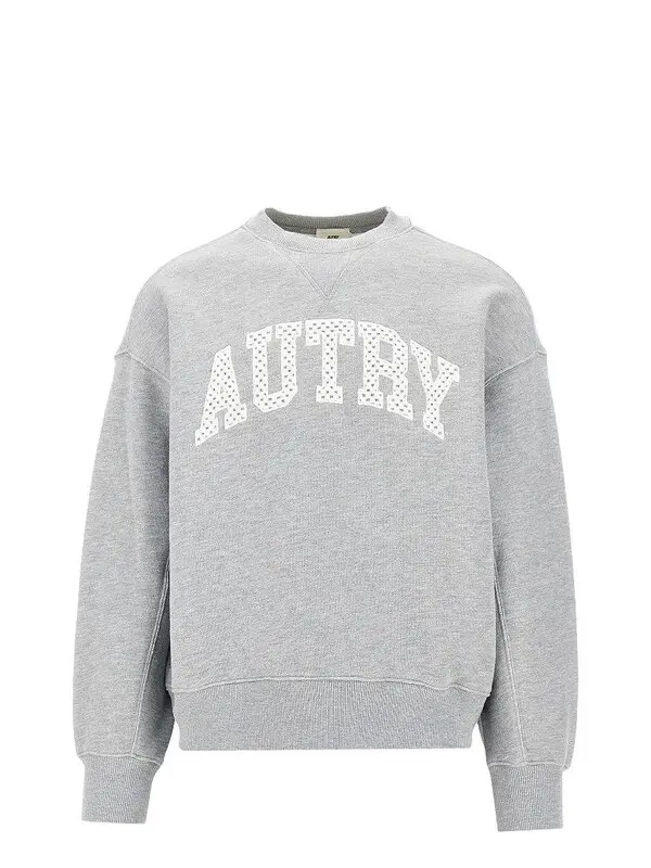 AUTRY Macramé College Sweatshirt - Grey