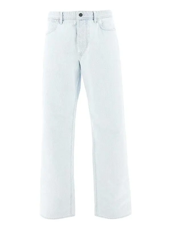 Stone Island Denim Research" Loose Fit Jeans - Blue